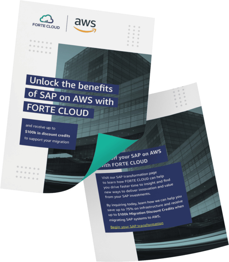 Unlock the benefits of SAP on AWS with FORTE CLOUD - with FORTE CLOUD