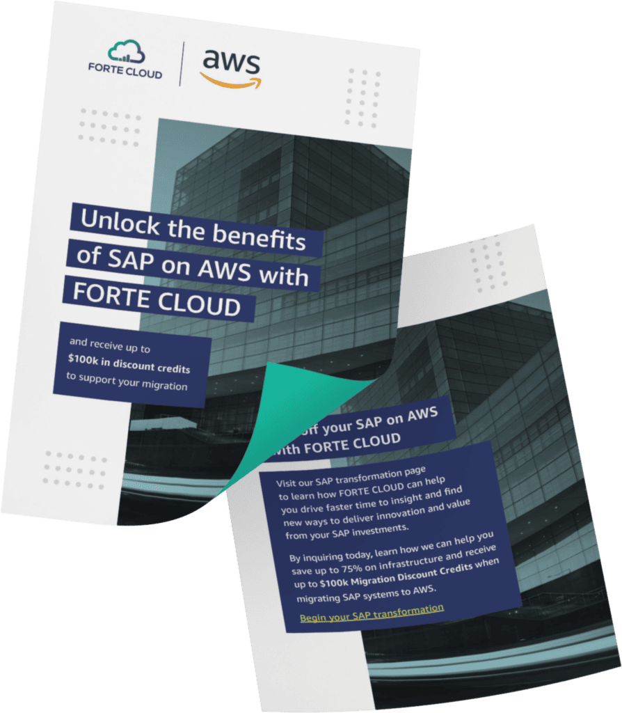 Unlock the benefits of SAP on AWS with FORTE CLOUD - with FORTE CLOUD Unlock the benefits of SAP on AWS with FORTE CLOUD - with FORTE CLOUD
